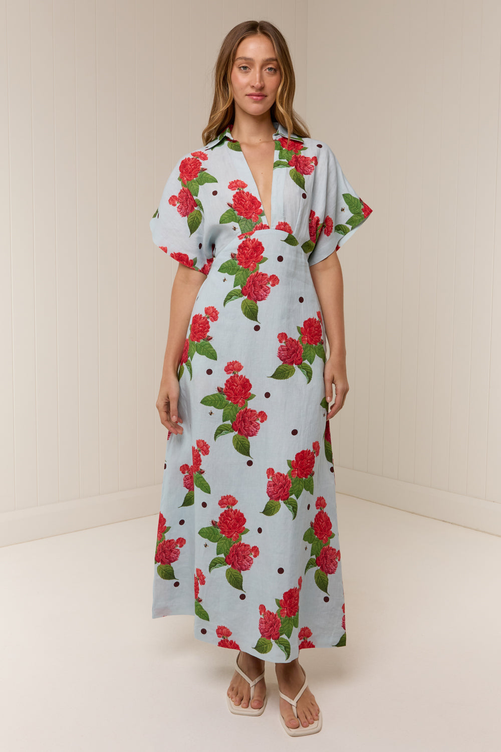 Jasmine Dress Sky Garden – Palm. Noosa